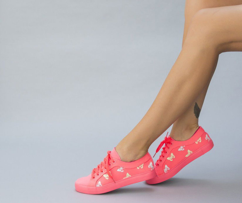 Tenisi Fluture Roz | Fashion Hunt