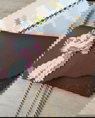 poseta plic handmade unicat din piele - Marie The Aristocat | Breslo