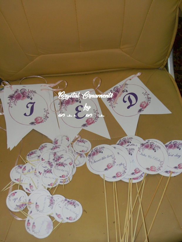 Decoratiuni candy bar/ toppere prajituri | Breslo