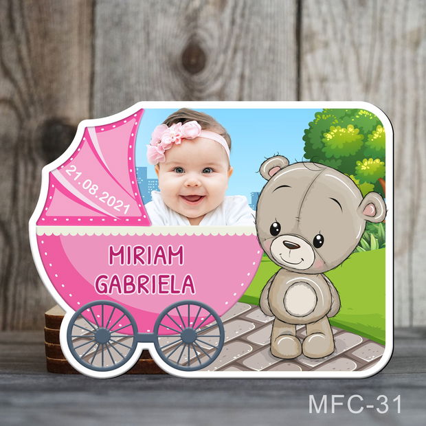 Marturii botez magnetice carucior pentru fetite | Breslo