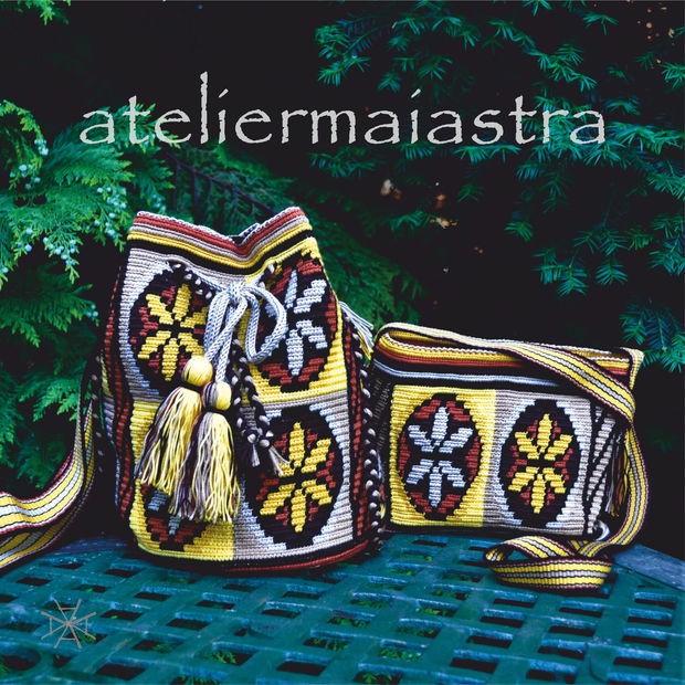 set genti crosetate ornamentate cu motive popular din Maramures scara ...