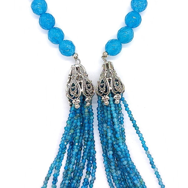 Colier pietre semipretioase, handmade, apatit | Breslo