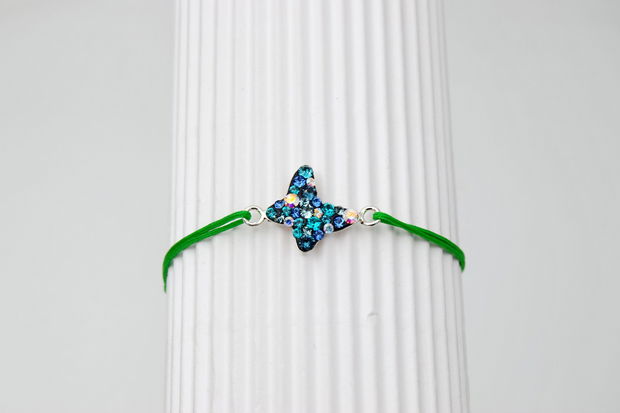 Bratara reglabila Swarovski / Argint 925 My Butterfly / Fluturasul meu ...