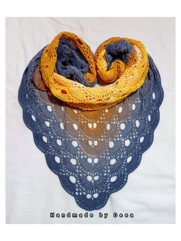 Sal/eșarfă croșetat/a manual | Breslo