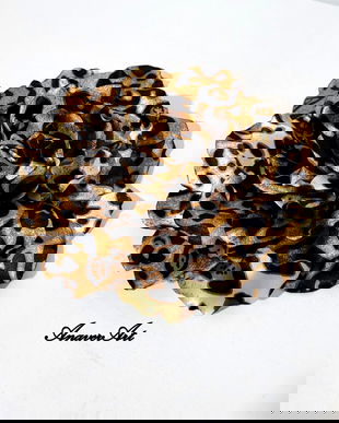 Brosa/Aplicatie pentru rochie/Floare textila bej | Breslo