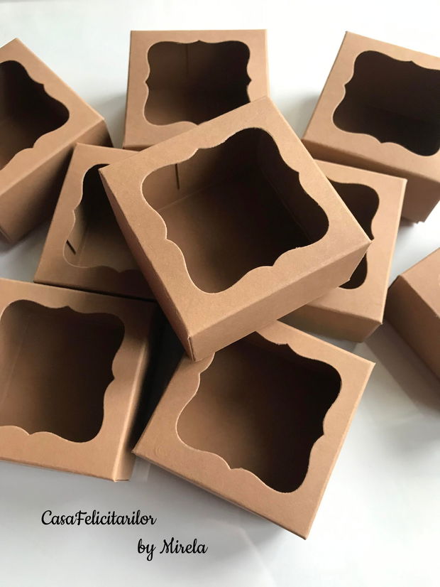 Cutii craft cu fereastra | Breslo