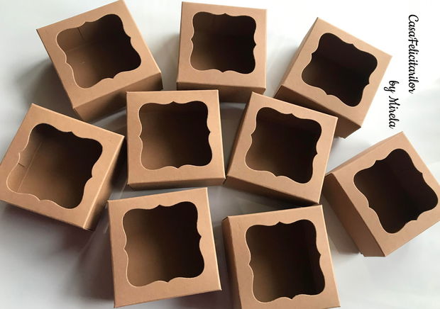 Cutii craft cu fereastra | Breslo