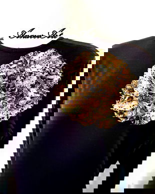 Brosa/Aplicatie pentru rochie/Flori textile | Breslo