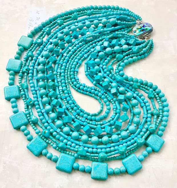 Colier statement turcoaz | Breslo