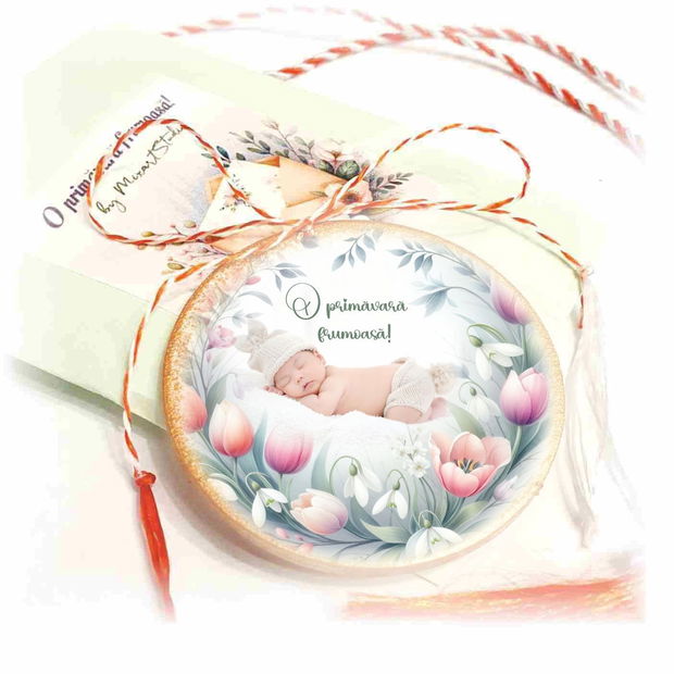 Martisor personalizat cu poza / Primul meu martisor, model 1 | Breslo