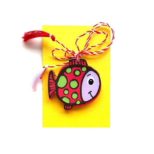 Martisor / Martisoare cu pestisor 121. - Martisoare pictate manual ...