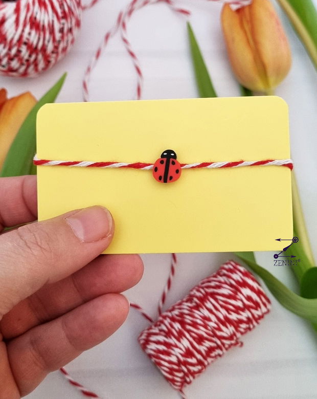 Martisor copii bratara buburuza, martisor buburuza, bratara copii ...