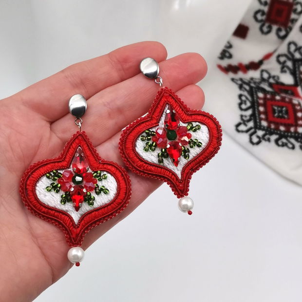 Cercei tradițional - Cerceii Lăcrămioarei | Breslo