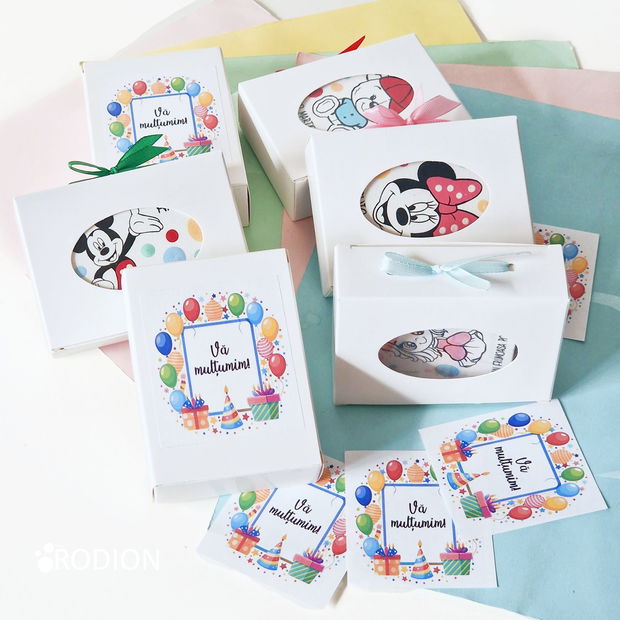 Marturii botez balon cu aer magnetice personalizate pictat manual | Breslo