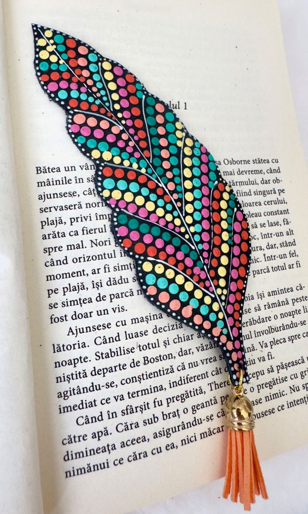 Semn de carte piele naturala | Breslo