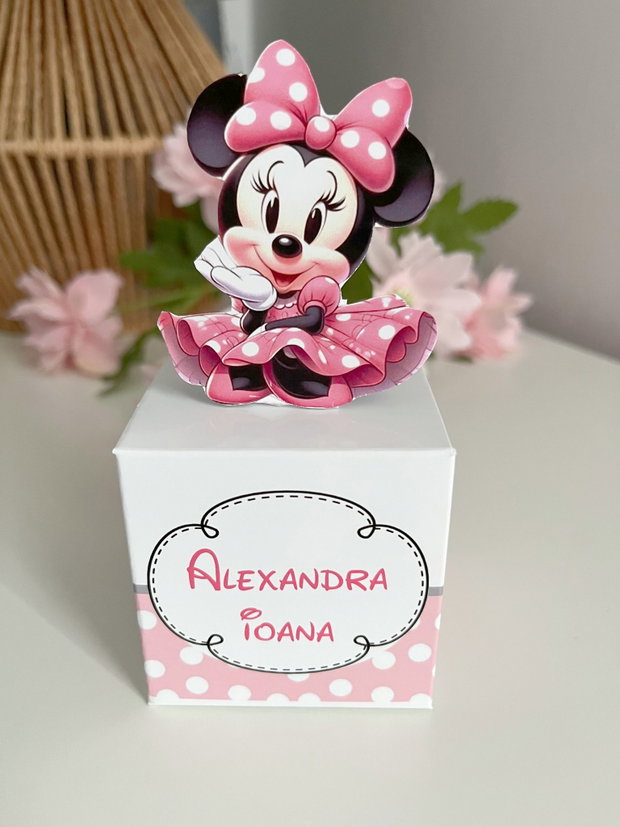 Cutii marturii botez baby Minnie mouse | Breslo