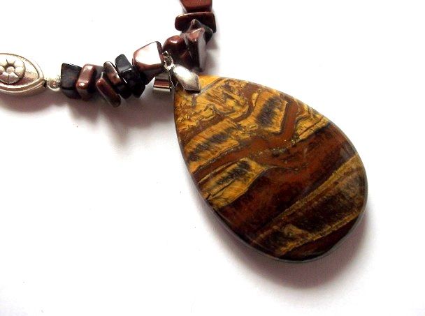 Set bijuterii cu jasper si agate 49030 | Breslo