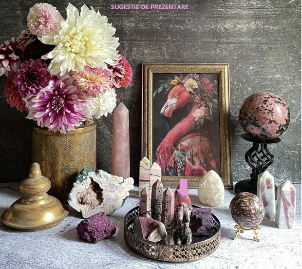 Rodonit - Sculptura nud din piatra semipretioasa | Breslo