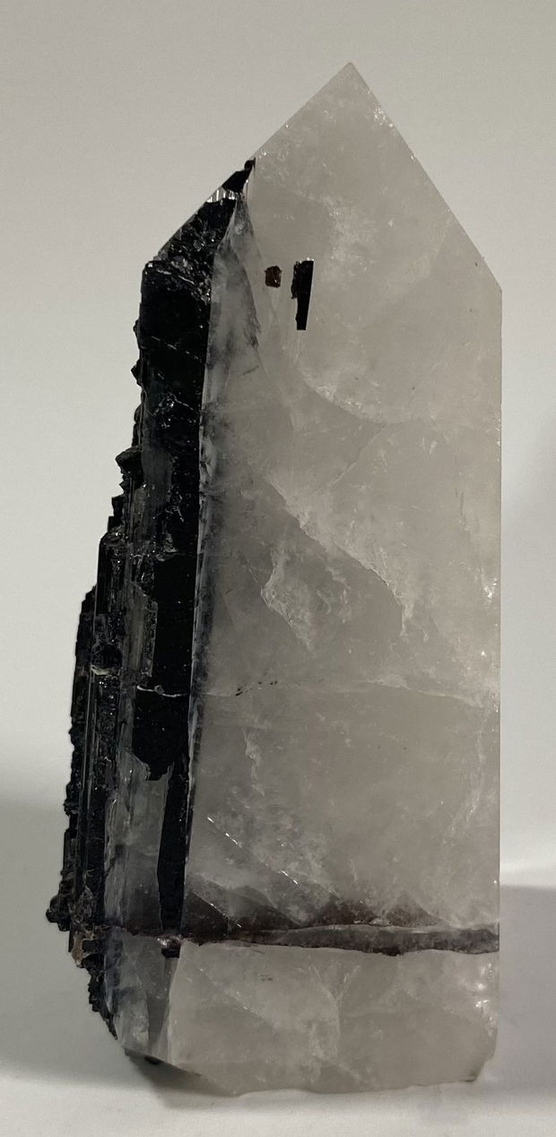 Turmalina cu Cuart - Obelisc brut piatra semipretioasa | Breslo