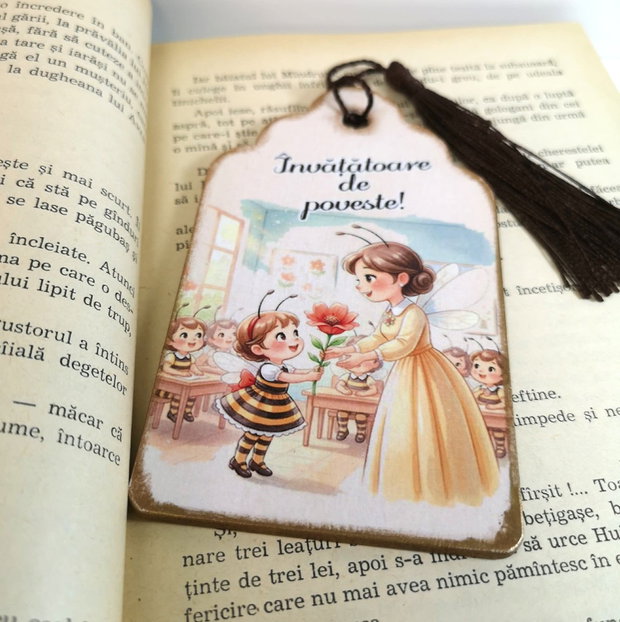 Semn de carte personalizat pentru invatatoare, educatoare - clasa ...
