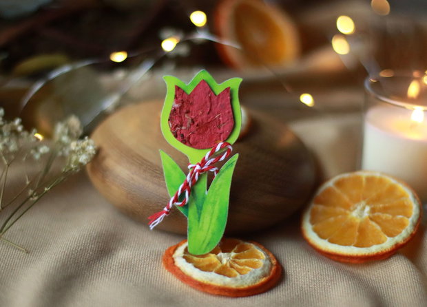 Martisor eco plantabil floare - Lalea | Breslo