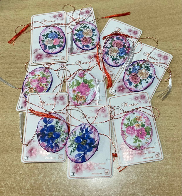 Mărțișor handmade în relief diverse modele | Breslo