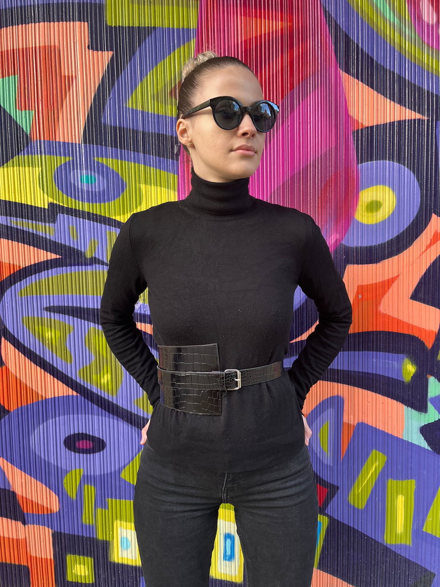 Centură din piele naturală BLACKCROCO | Dichisar