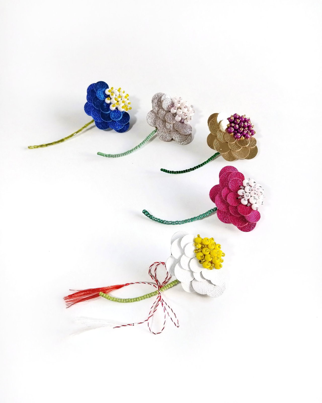 Martisoare cu flori handmade | Dichisar